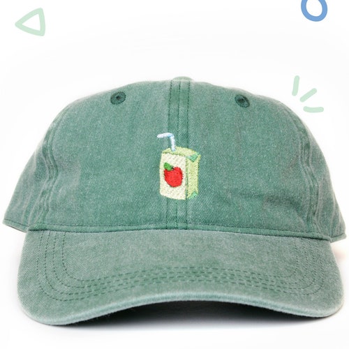 Embroidered Apple Juice Hat Custom Colors Unisex 6-panel | Etsy