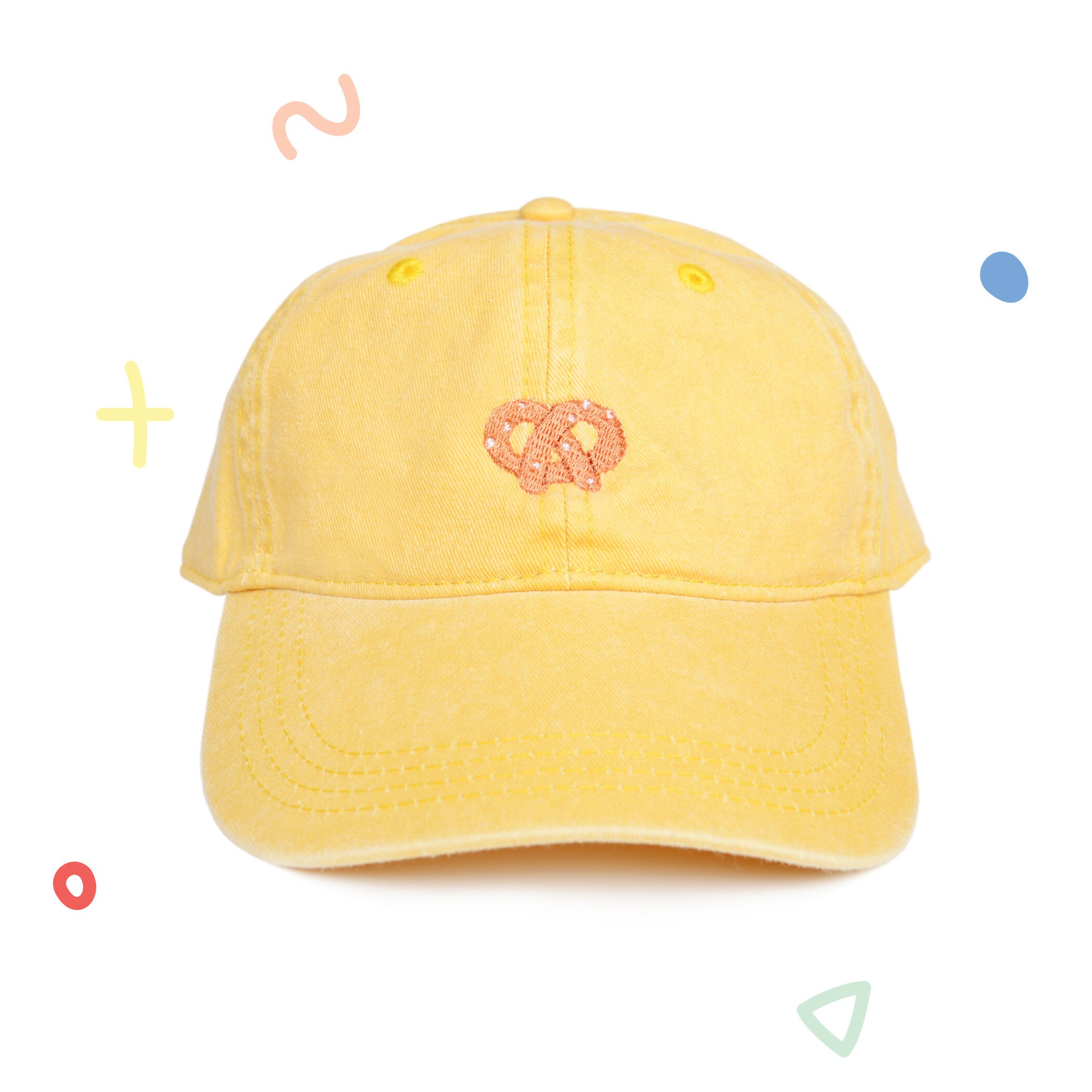 Embroidered Pretzel Hat Custom Colors Unisex 6-Panel | Etsy