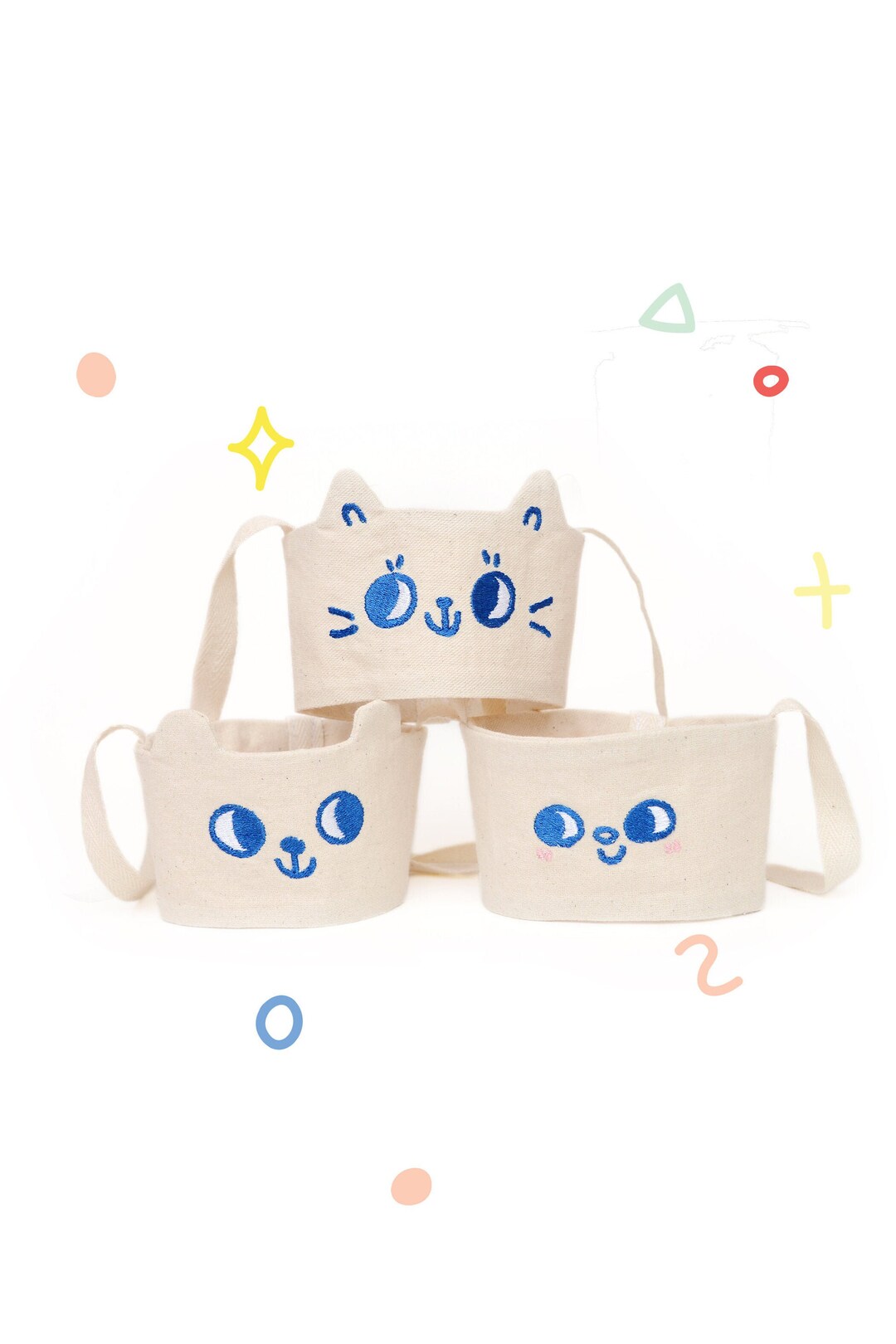 Cute Fabric Cup Carrier | Boba Holder | Bubble Tea Holder | Eco ...