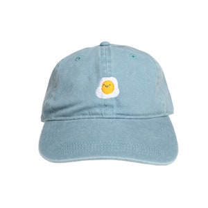 Embroidered Egg Hat | Fried Egg | Breakfast Food| Custom Colors ...