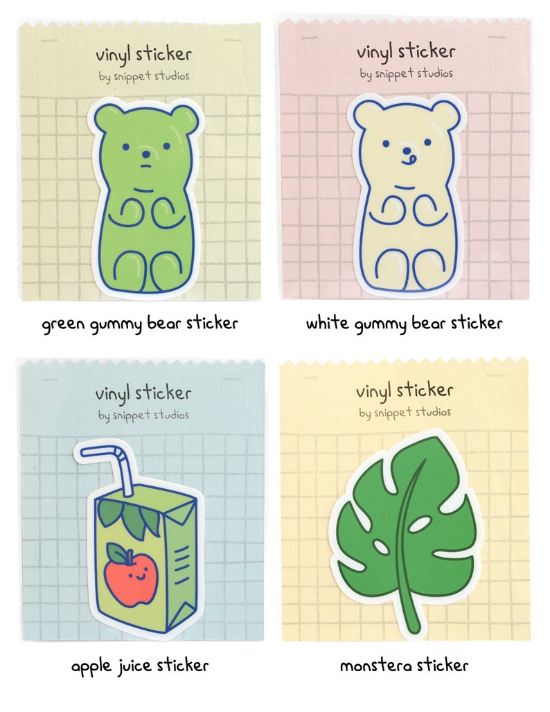 Cute Vinyl Stickers Sticker Pack Laptop Stickers Decal - Etsy