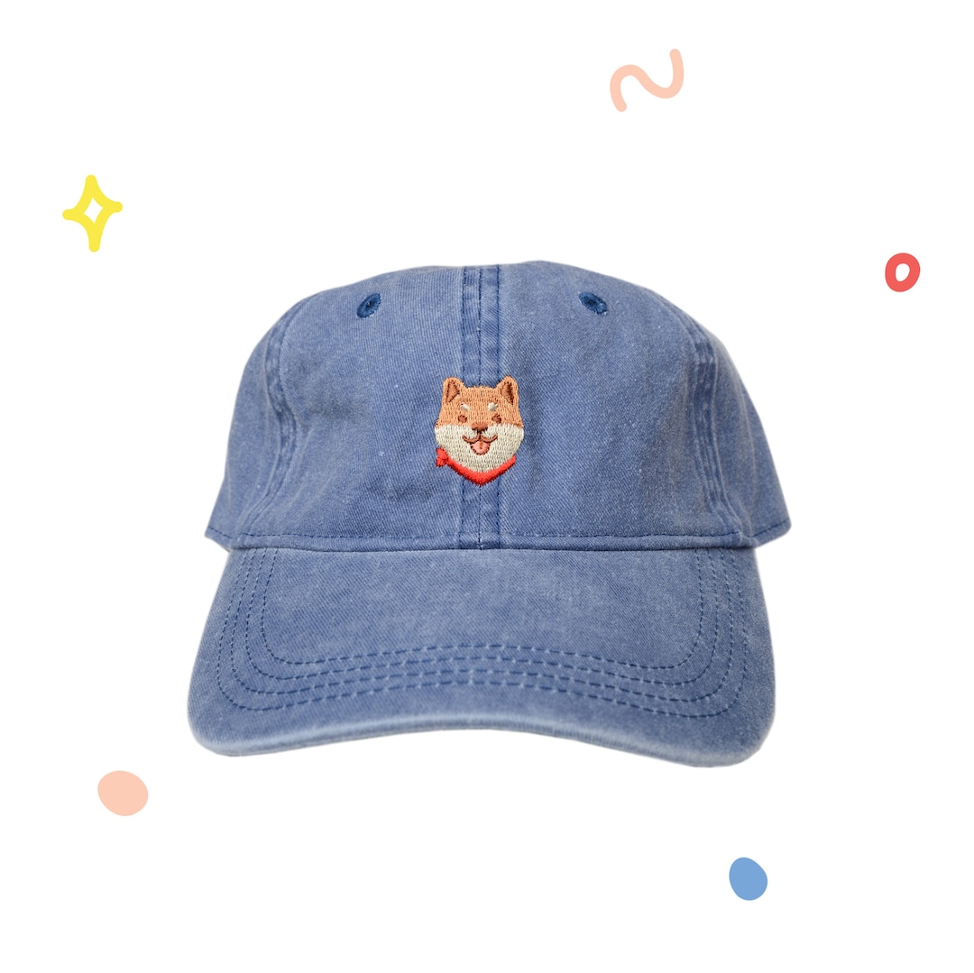 Embroidered Shiba Hat | Dog Puppy Hat | Custom Colors | Unisex | 6 ...