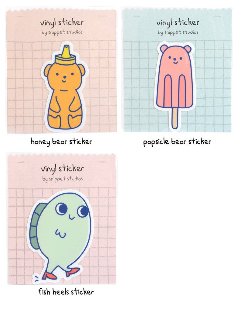 Cute Vinyl Stickers Sticker Pack Laptop Stickers Decal - Etsy