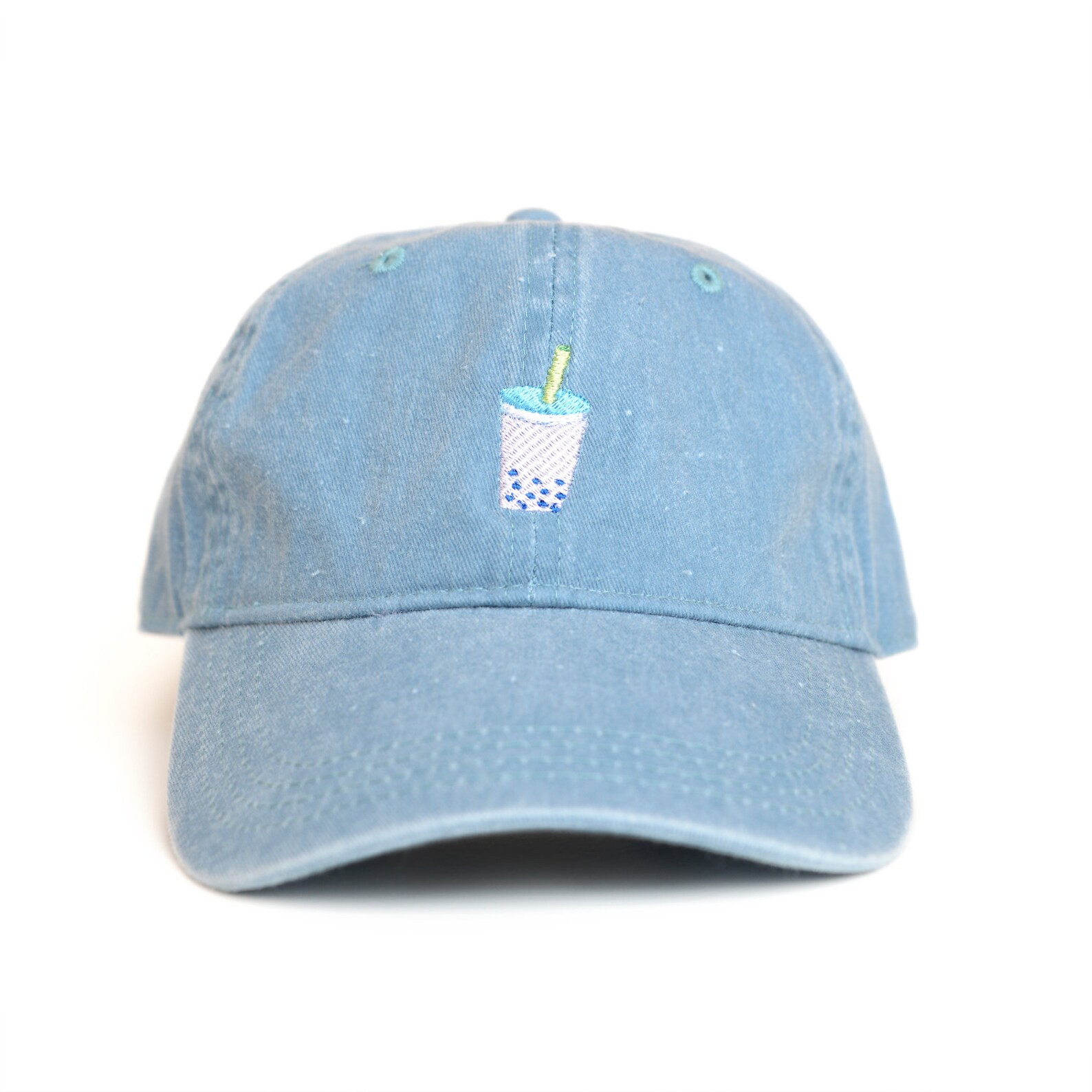 Embroidered Milk Tea Boba Hat Custom Colors Personalized | Etsy