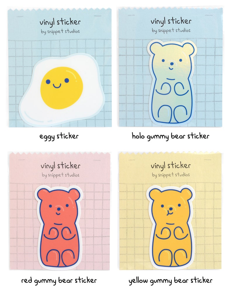 Cute Vinyl Stickers Sticker Pack Laptop Stickers Decal - Etsy