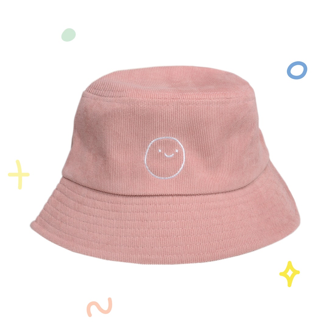 Embroidered Smiley Bucket Hat | Custom Colors | Unisex | Smile | Smiley ...