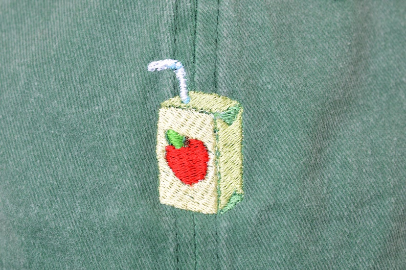 Embroidered Apple Juice Hat Custom Colors Unisex 6-panel - Etsy