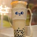 Cute Fabric Cup Carrier Boba Holder Bubble Tea Holder Eco Friendly Bear ...