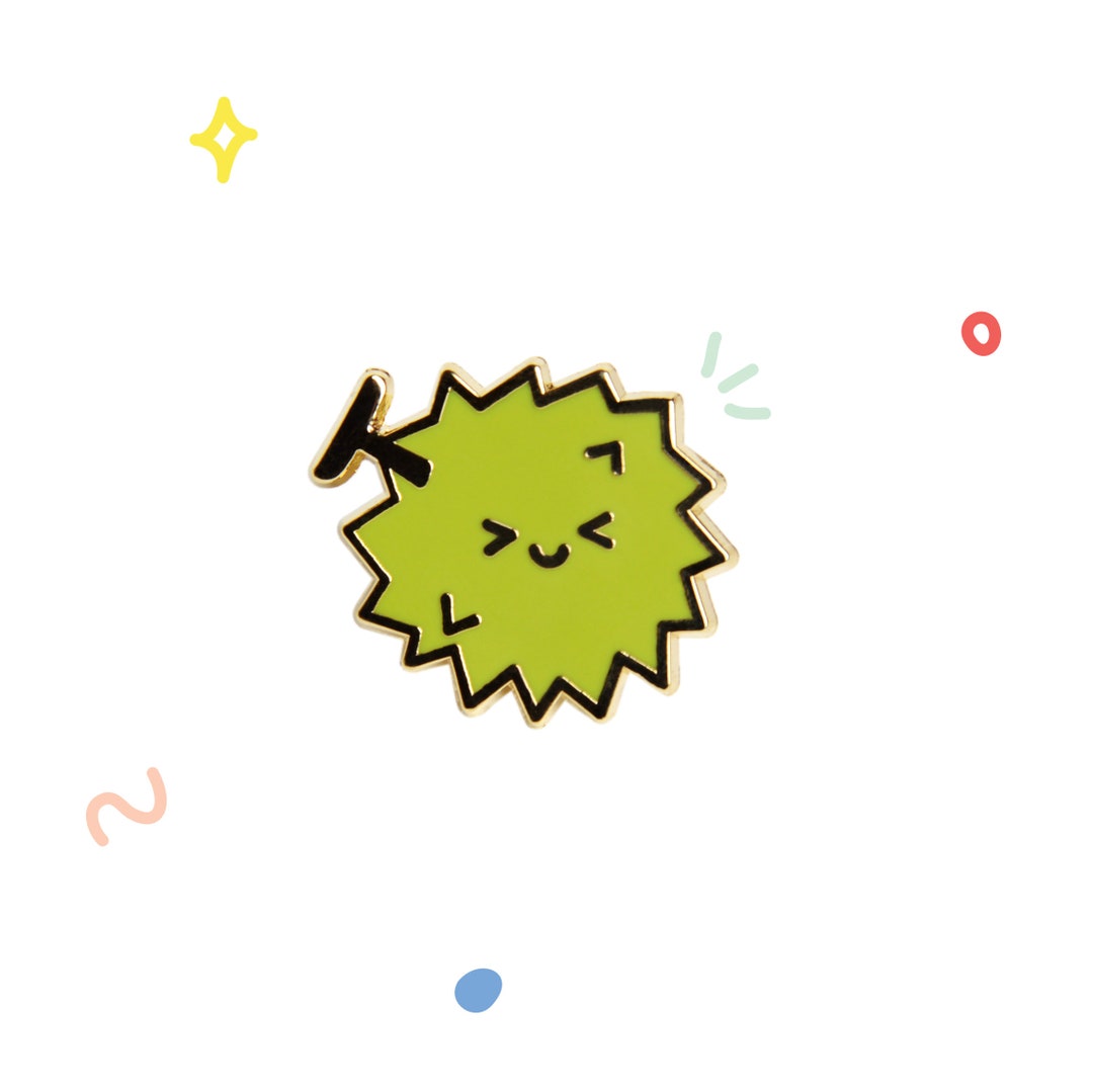 Mini Durian Enamel Pin | Cute Hard Enamel Pin | Food Pin | Fruit ...