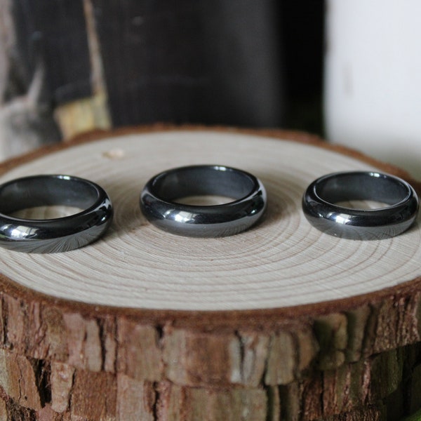 Hematite Ring - Etsy