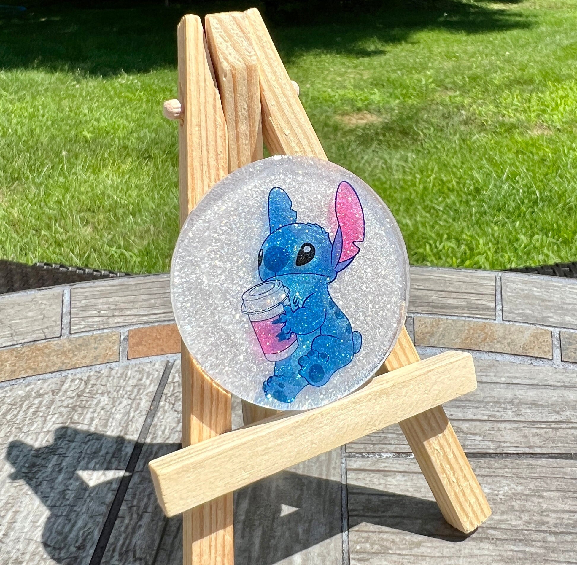 Stitch Badge Reel Lilo and Stitch Ohana Disney Characters - Etsy