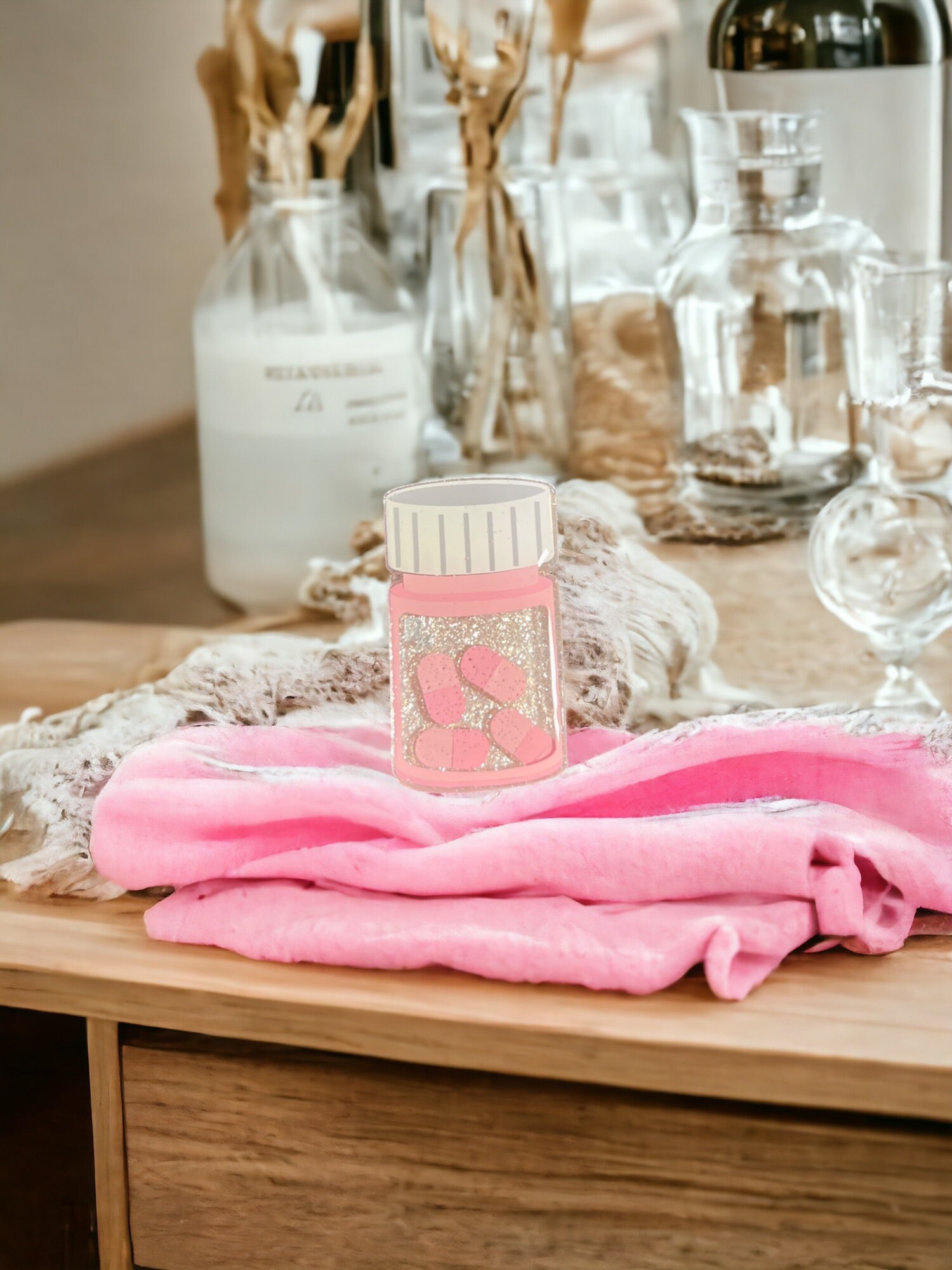 Shaker Medication Badge Reel, Bottle Service, Prescription, Pharmacy ...