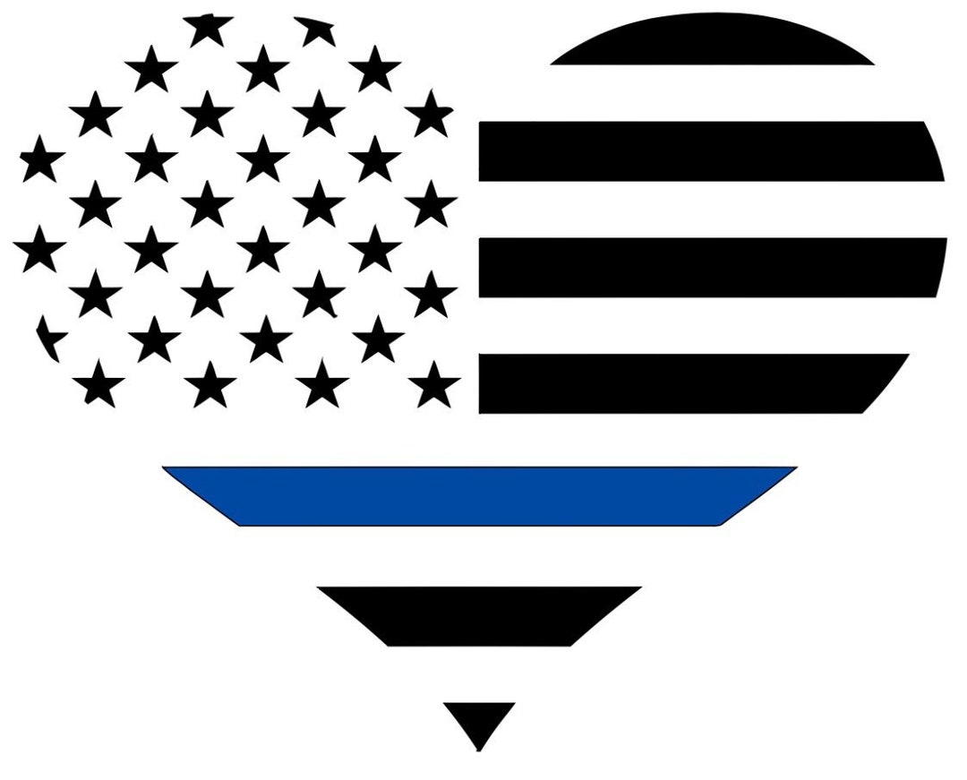 Thin Blue Line Decal, Thin Blue Line Sticker, TBL, Back the Blue ...