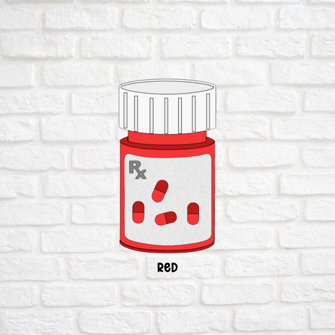 Shaker Medication Badge Reel, Bottle Service, Prescription, Pharmacy ...