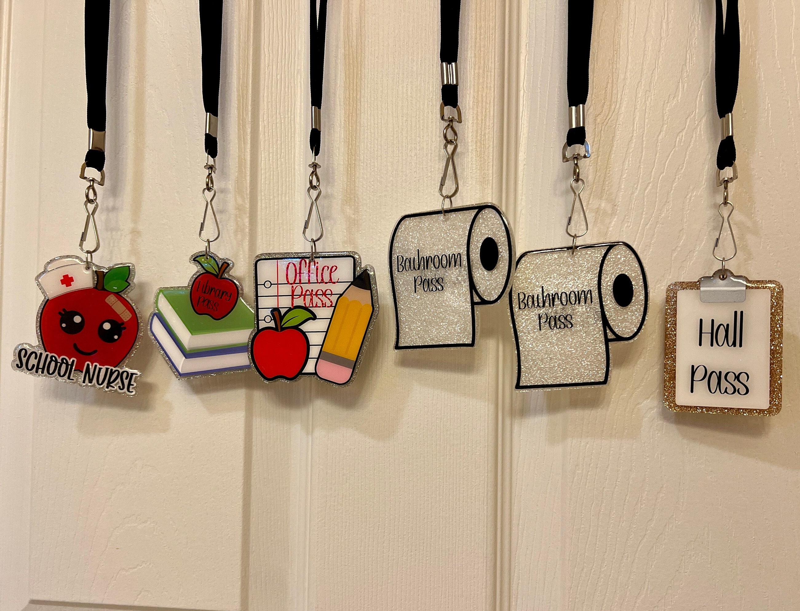 Classroom Hall Pass Set, School Year, Teacher, Classroom, Gift for ...