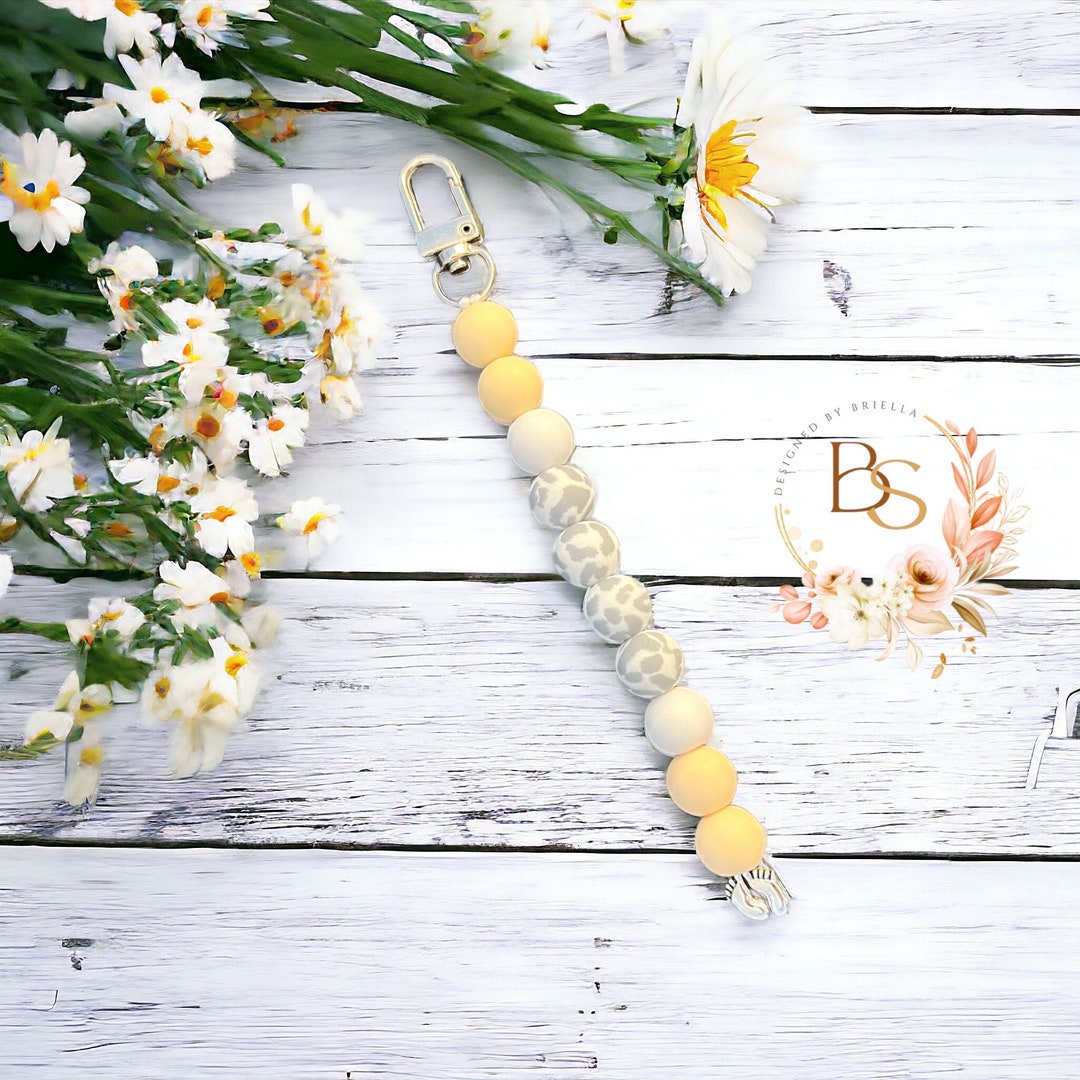 Yellow and Gray Leopard Cervical Dilation Beads, Badge Reel Accessories ...