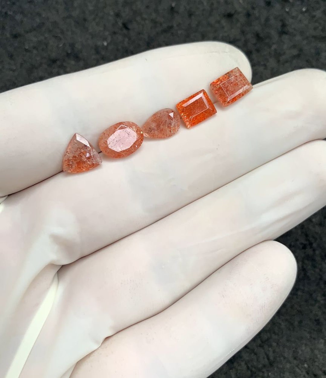 Sunstone Gemstone Natural Sunstone Faceted Cut Mix Shape Gemstone 8-10 ...