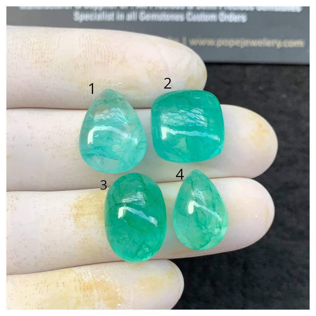 Natural Beryl Gemstone Smooth Mix Shape Cabochon High Quality Loose ...