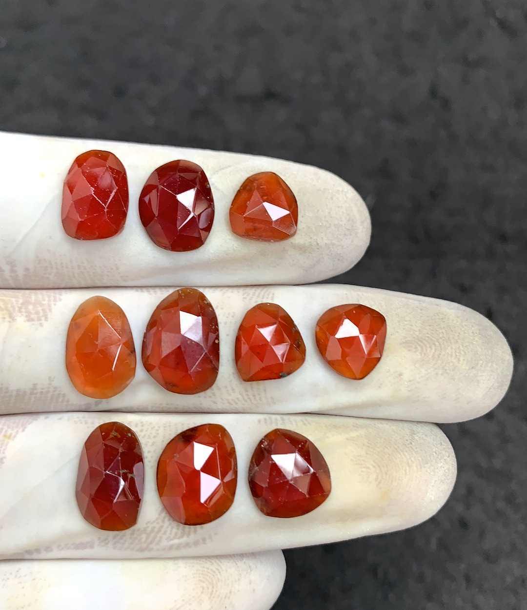 Hessonite Garnet Gemstone Natural Hessonite Garnet Rose Cut - Etsy