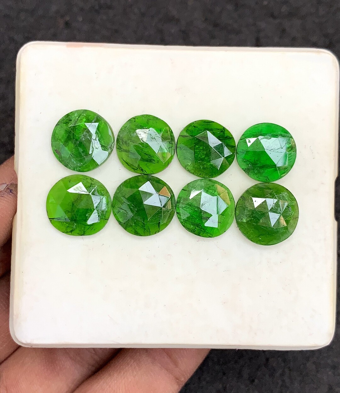 Amazing Chrome Gemstone Natural Chrome Rose Cut Round Shape - Etsy