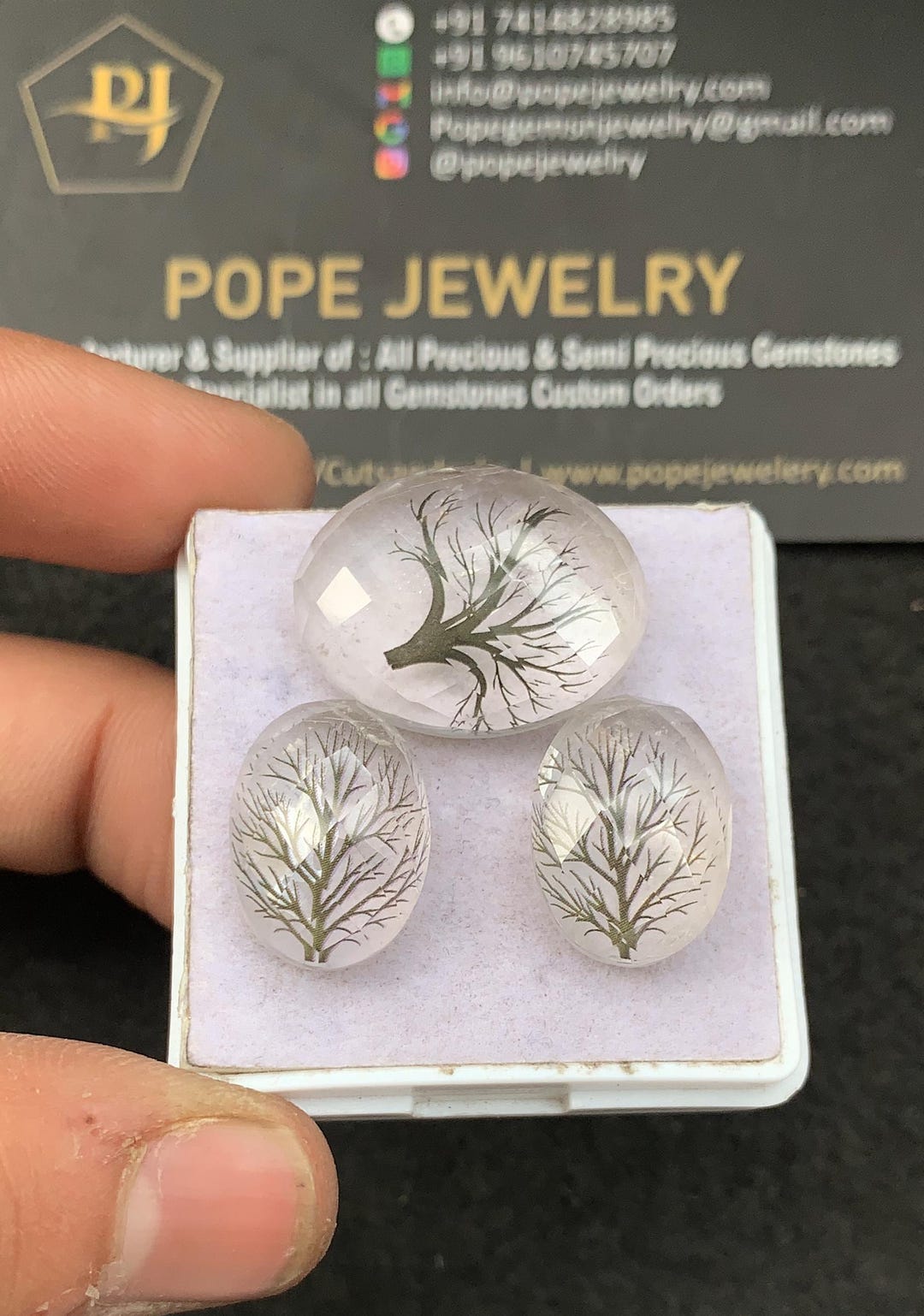 Crystal Doublet & Streak Effect Gemstone Cabochon-crystal Doublet and ...