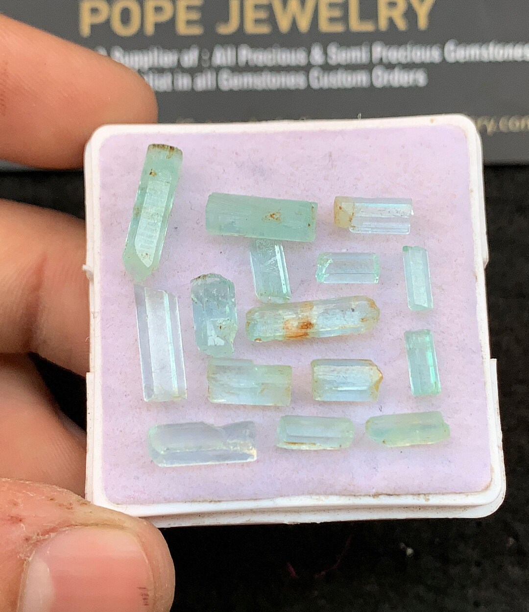 100% Natural Beryl Rough Gemstone Pencil Shape High Quality Loose ...