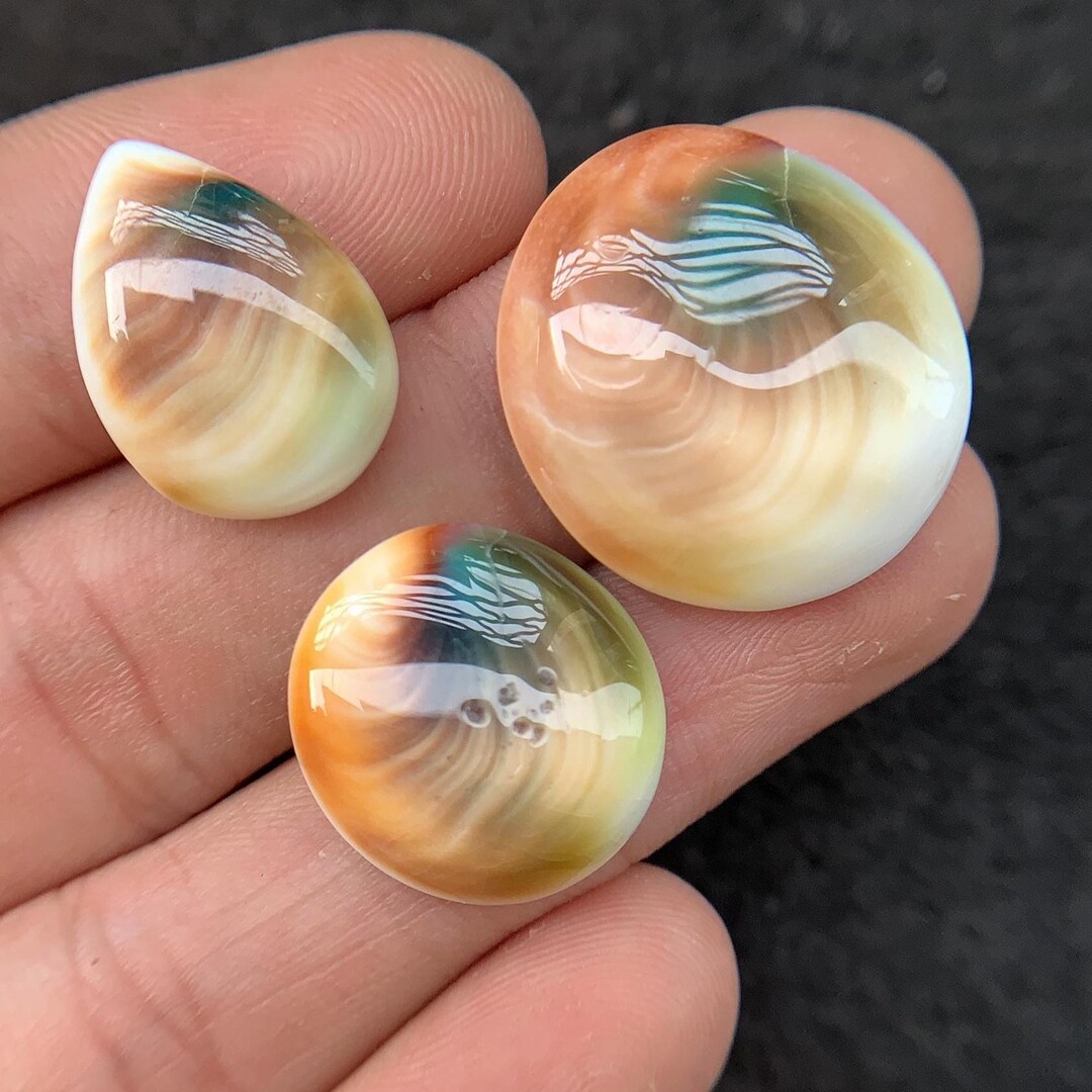Natural Shiva Eye Gemstone Shiva Eye Smooth Cabochon Mix Shape 18-30 MM ...
