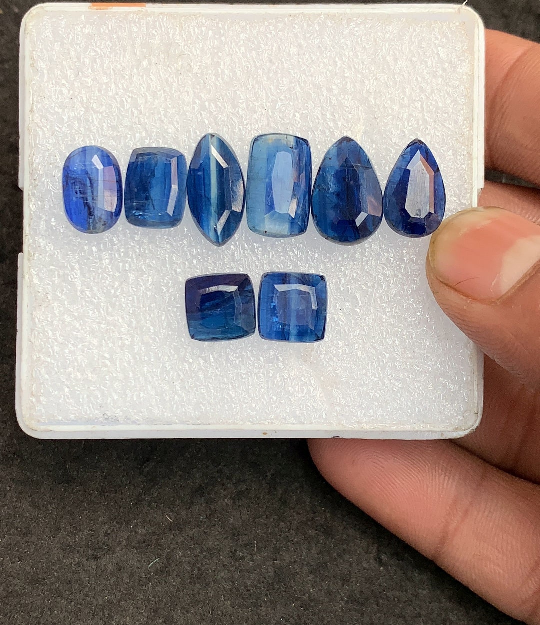 Amazing Blue Kyanite Gemstone Natural Blue Kyanite Step Cut Mix Shape ...
