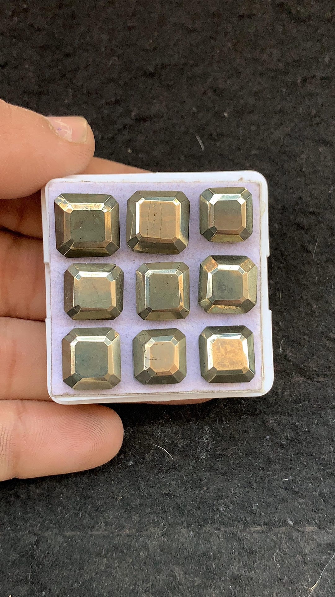 Natural Pyrite Step Cut Cushion Shape Cabochons High Quality Loose ...