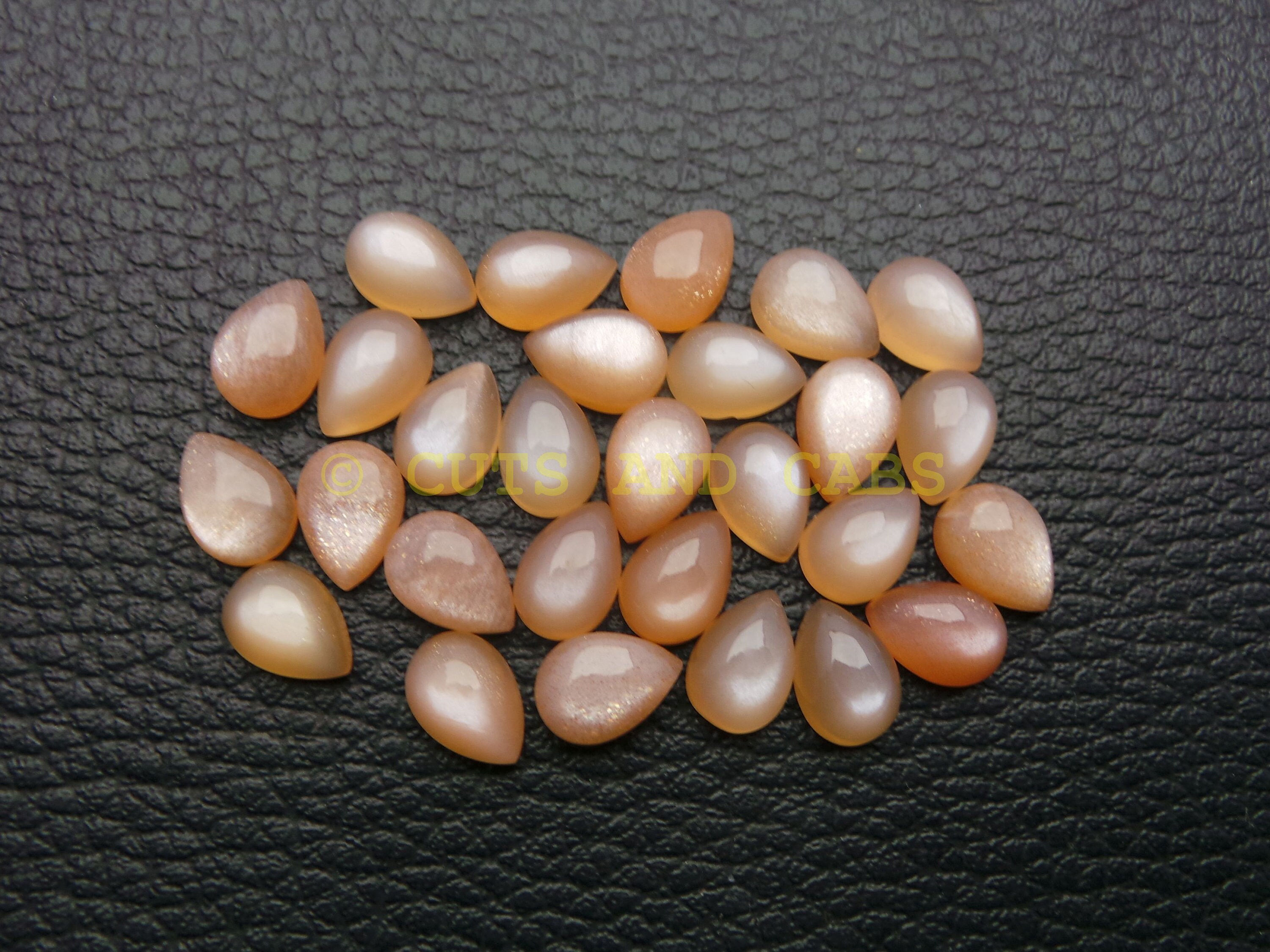 Peach Moonstone Gemstone Cabochons-Moonstone Cabochons-Natural | Etsy