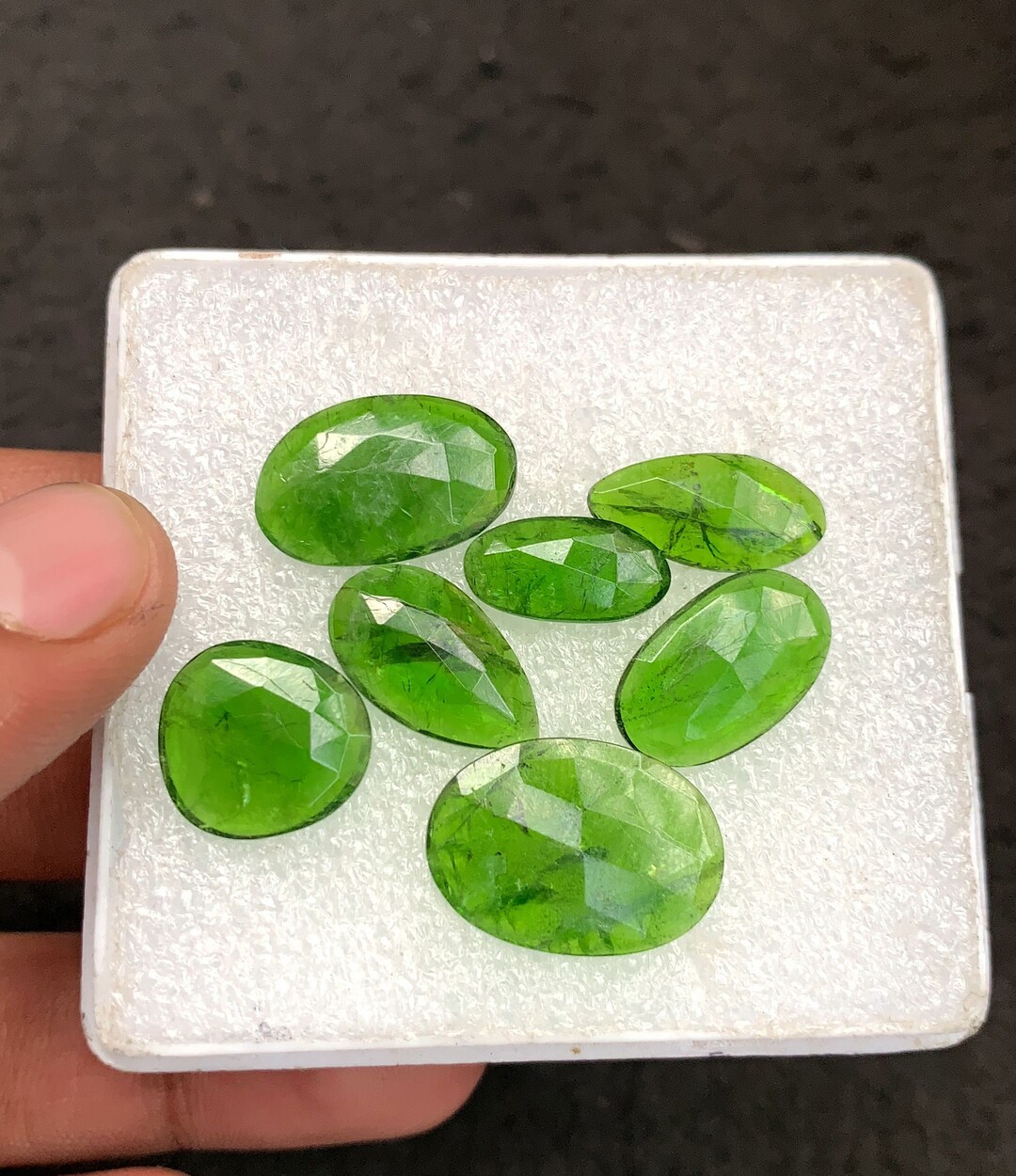 Amazing Chrome Gemstone Natural Chrome Rose Cut Fancy Shape Gemstone 14 ...