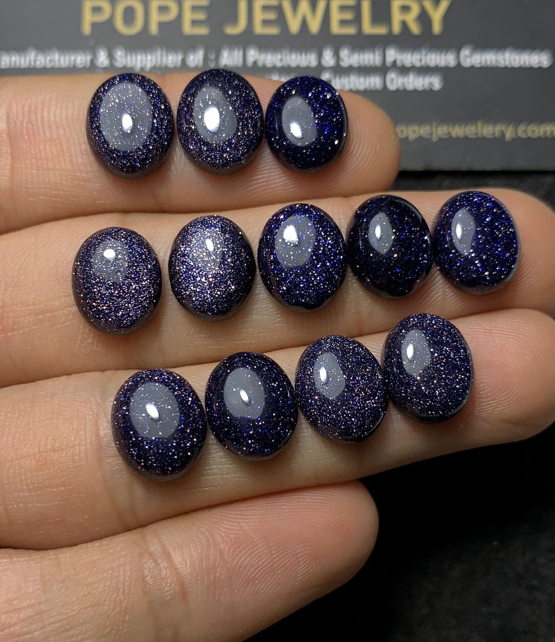 Natural Blue Sandstone Smooth Oval Shape Cabochon High Quality Loose ...