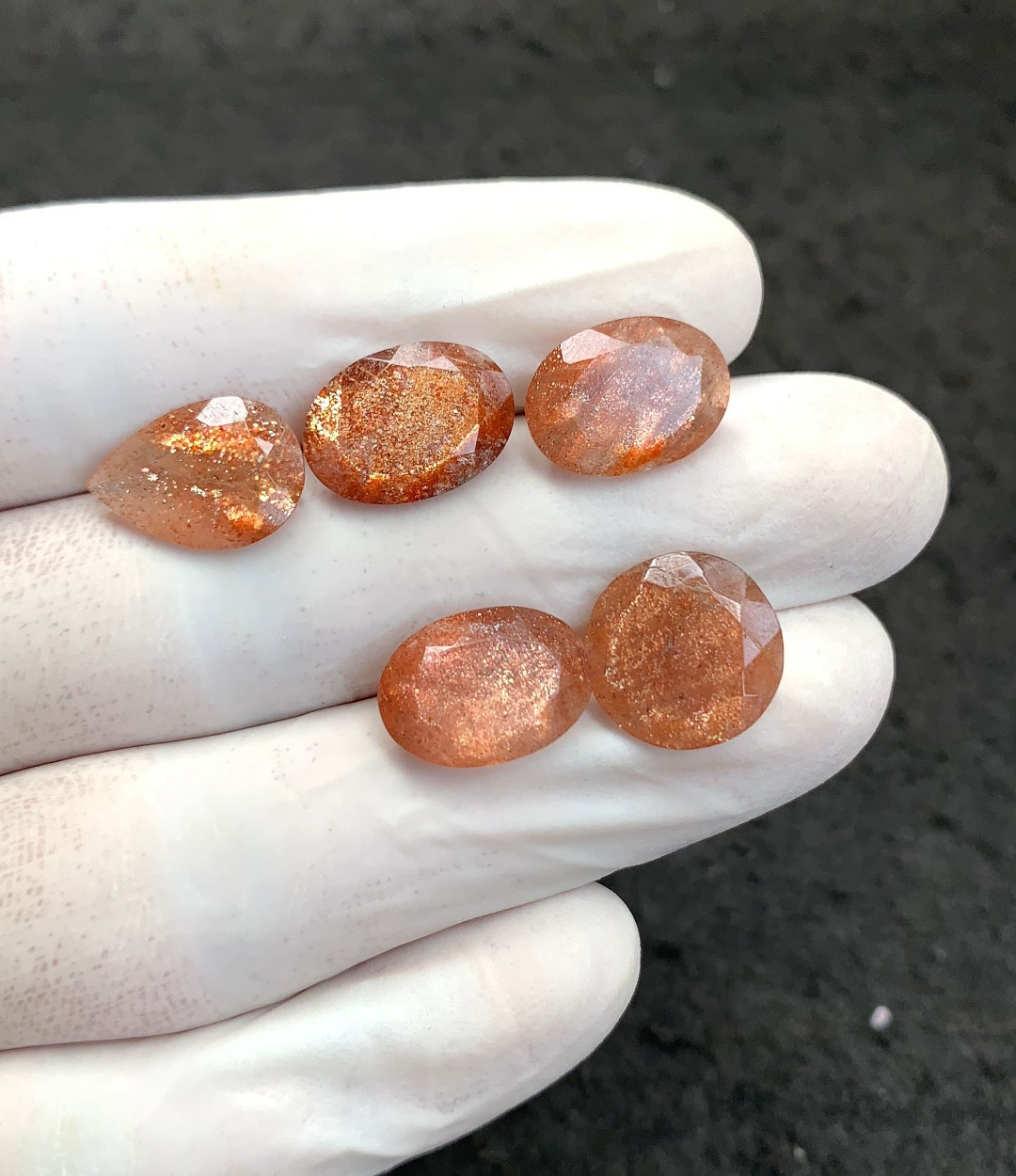 Sunstone Gemstone Natural Sunstone Faceted Cut Mix Shape Gemstone 12-14 ...