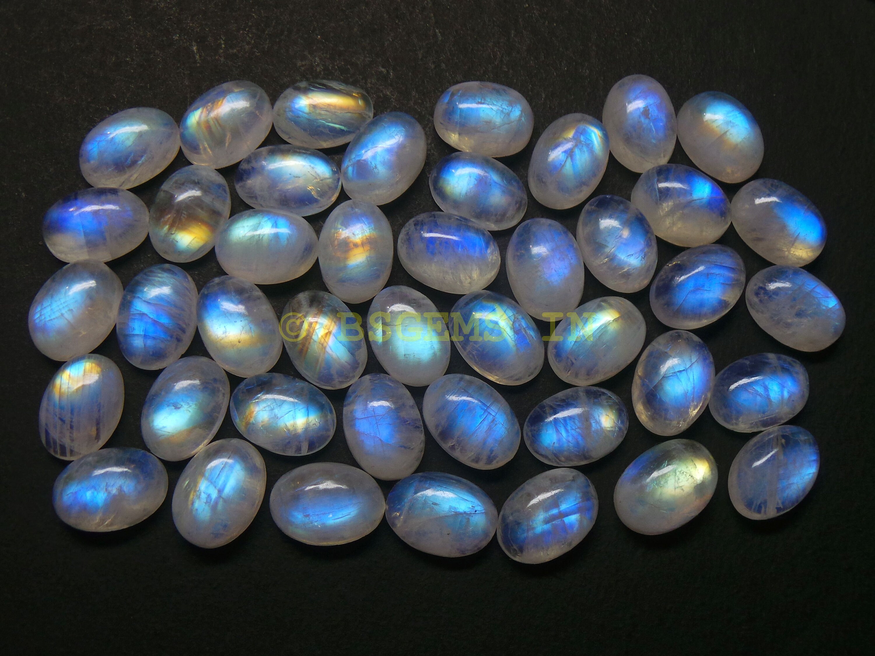 Rainbow Moonstone Oval Cabochons-Rainbow Moonstone | Etsy