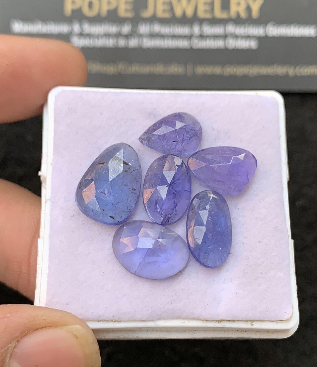 Tanzanite Gemstone Rose Cut Fancy Shape Cabochon High Quality Loose ...