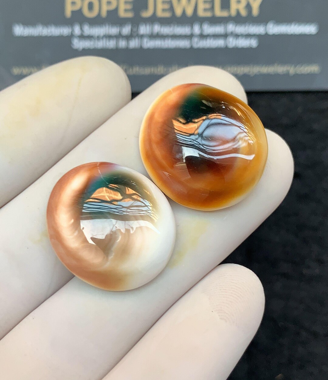 Natural Shiva Eye Gemstone Smooth Fancy Cabochon High Quality Loose ...