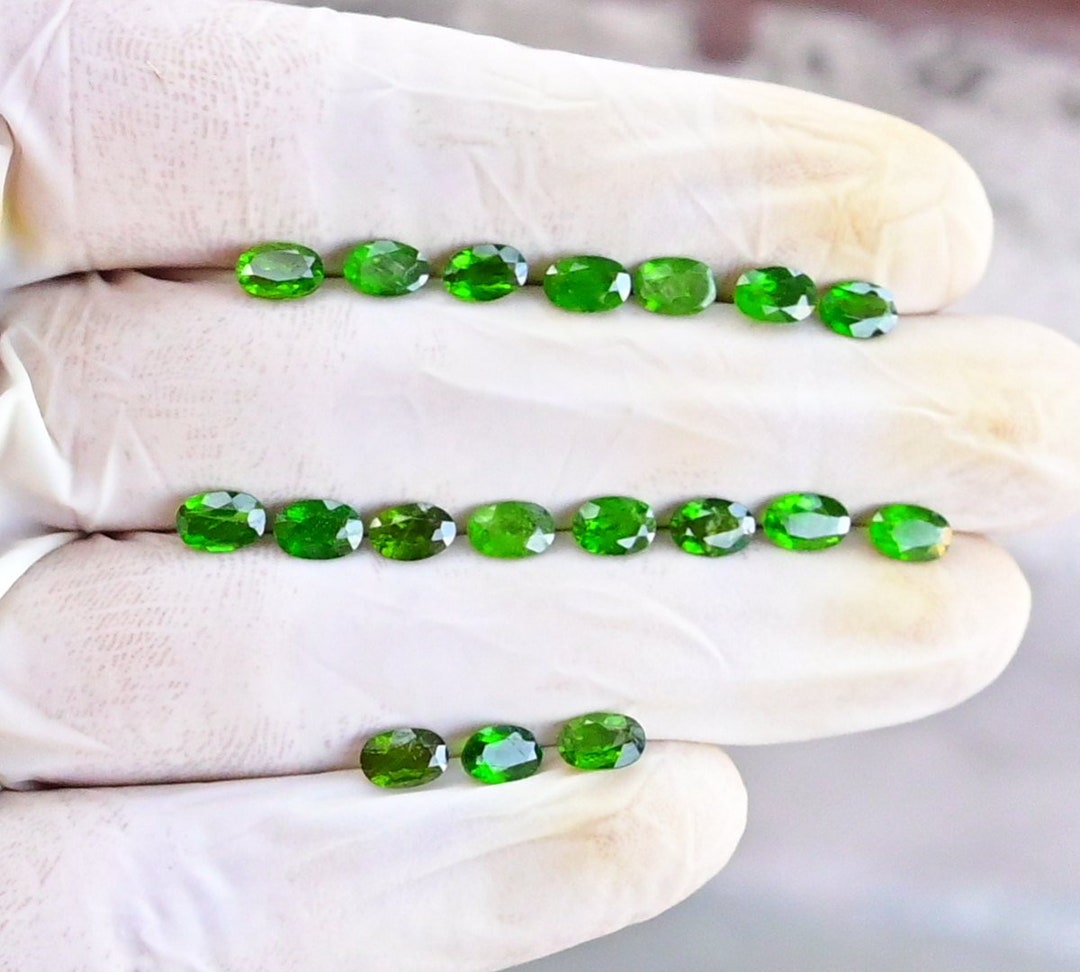 Amazing Chrome Gemstone Natural Chrome Faceted Cut Oval Shape - Etsy Sweden