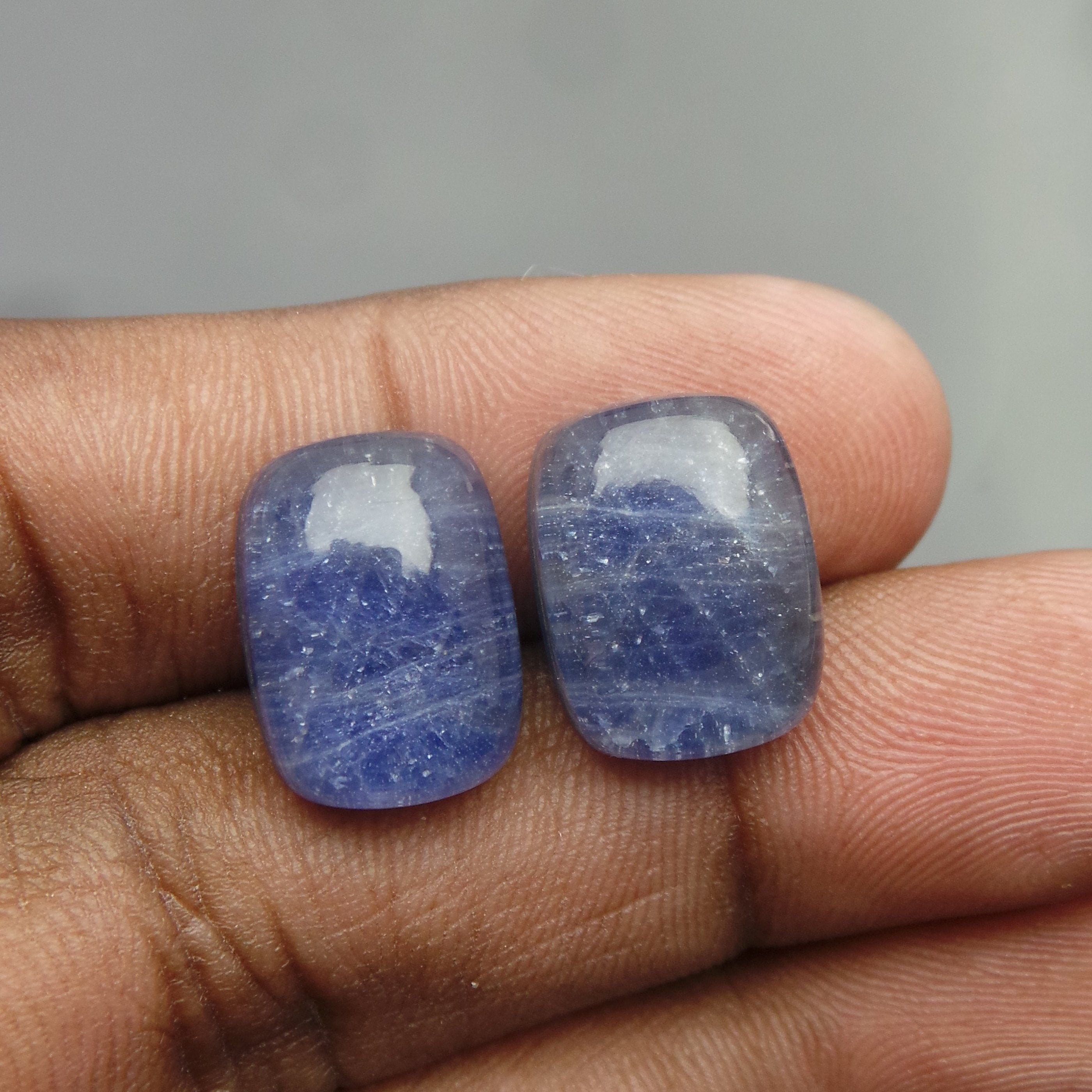 Blue Sapphire Crystal Doublet Cabochon-Sapphire | Etsy