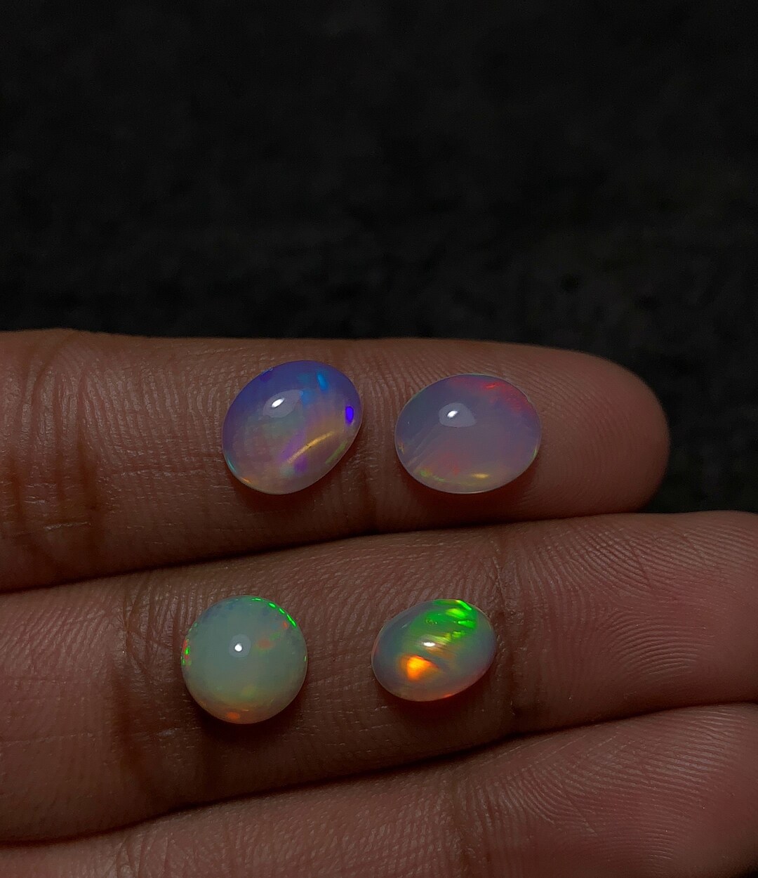 Ethiopian Opal Gemstone Natural Ethiopian Opal Smooth Mix Shape ...