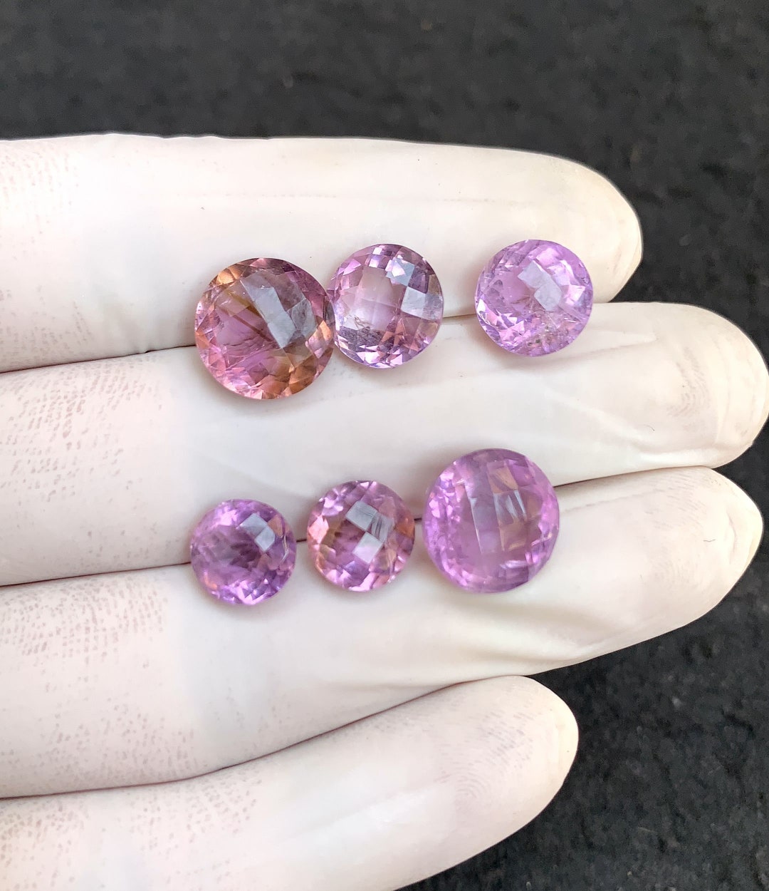 Amethyst Gemstone Natural Amethyst Faceted Cut Briolettes Round Shape ...