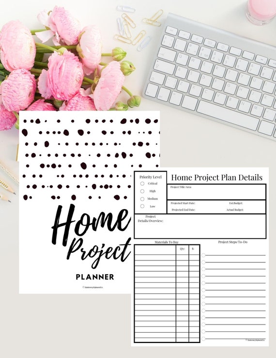 Home Project Planner Digital Download Planner Inserts - Etsy