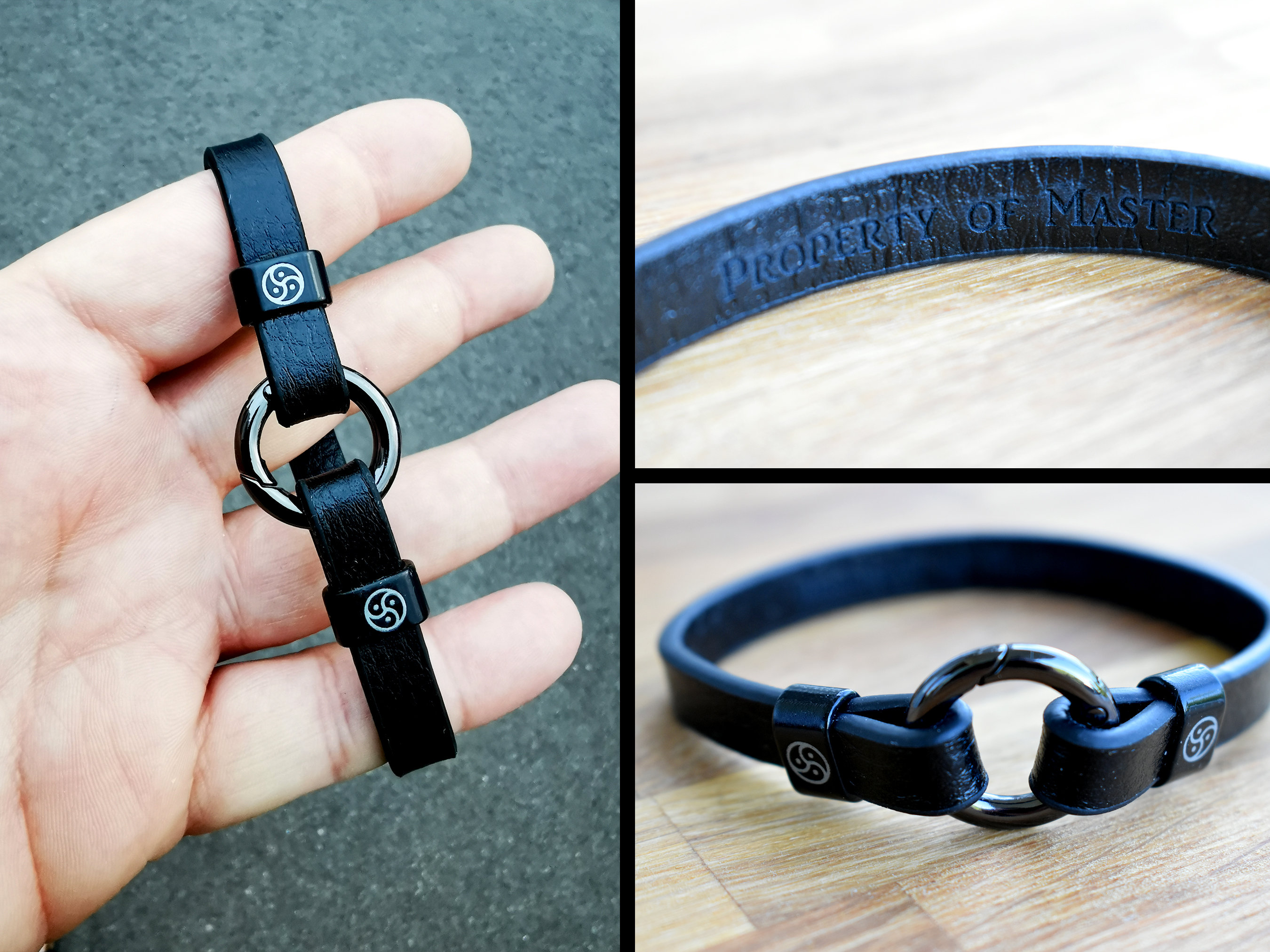 Customized BDSM Bracelet, Personalized Master Bracelet, SIR Gift, Ds ...