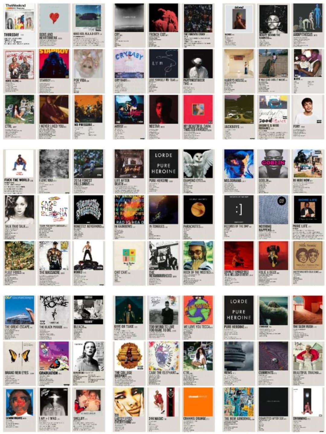 Digital Music Album Poster - Etsy