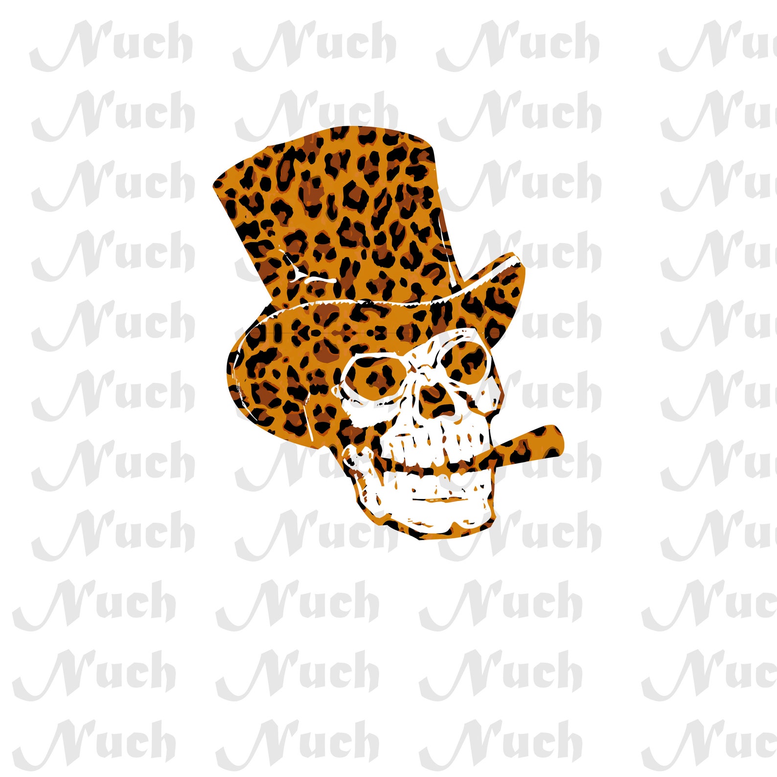 Leopard Print Skull Sublimation Downloads , Skull Sublimation Designs ...