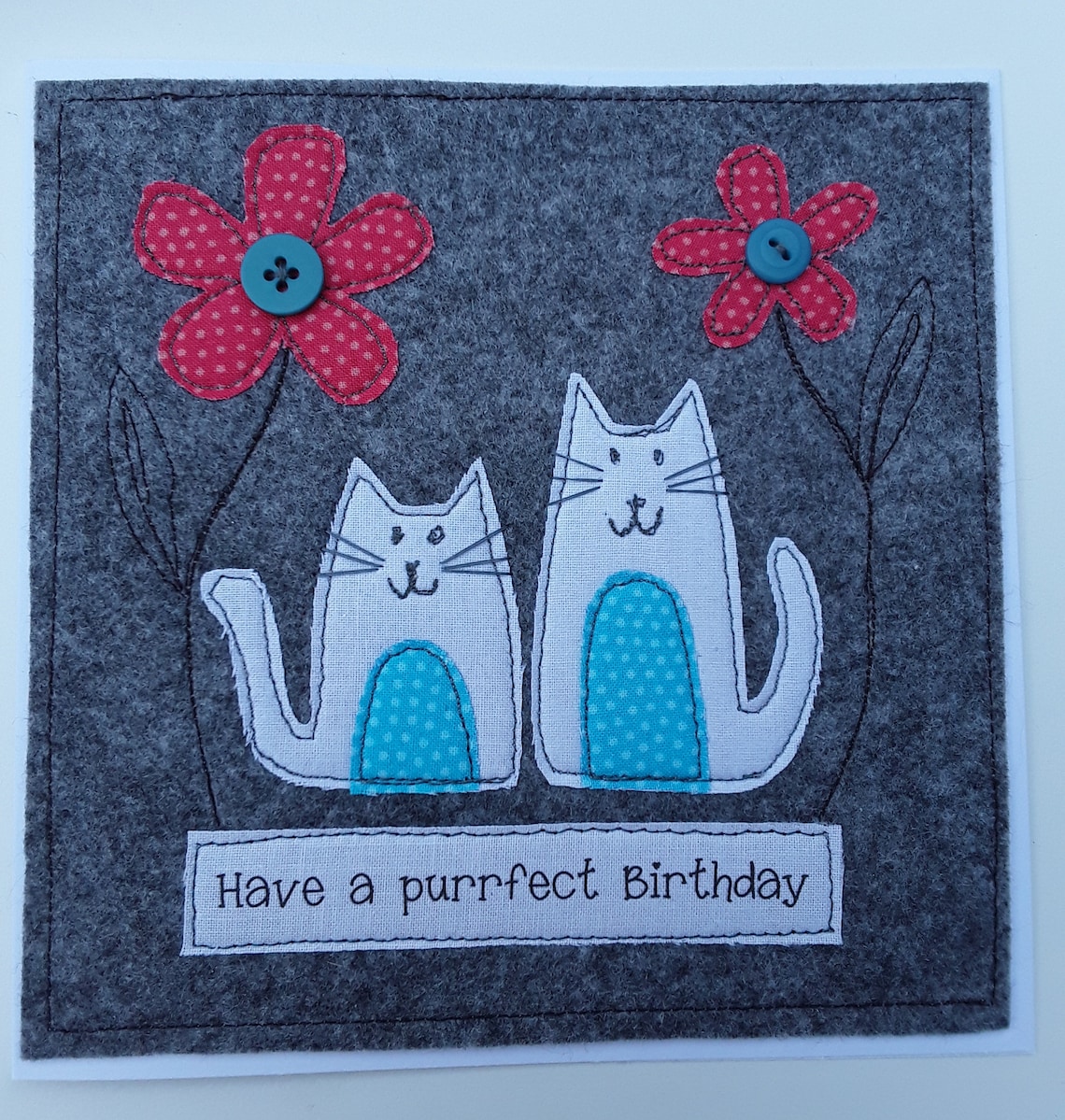 Handmade Birthday card for cat lover Cat themed Birthday | Etsy