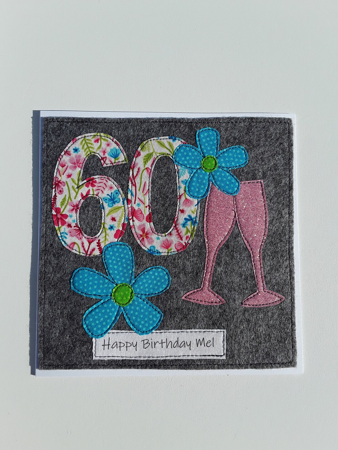 Handmade Personalised 60th Birthday Card - Female Birthday - Floral ...