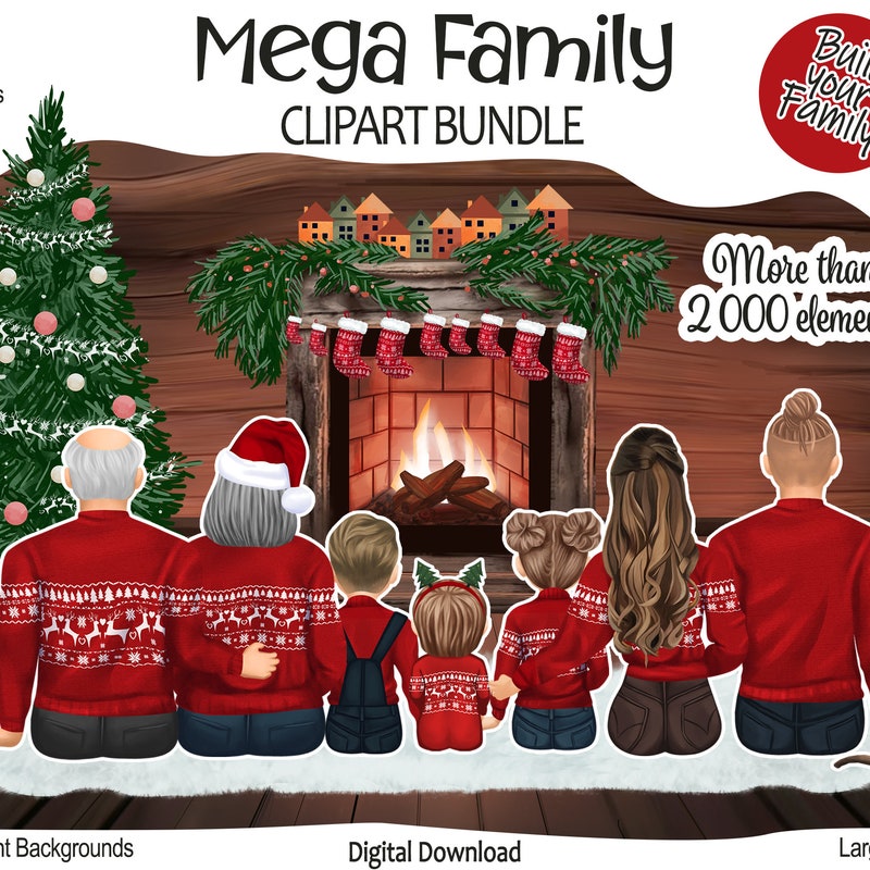 Family Clipart Bundle - Etsy