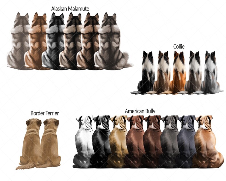 Dog Breeds Clipart: Custom Dog Mom Gift Design (PNG Files) - Etsy