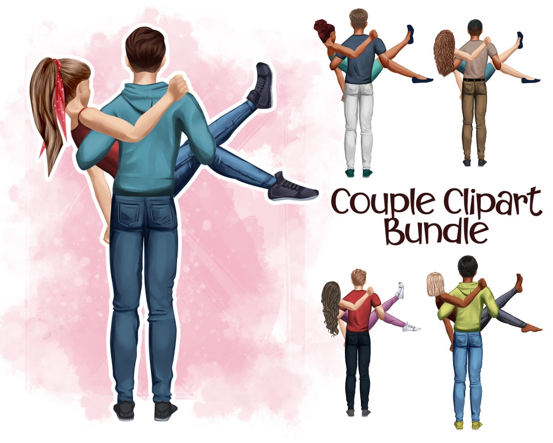 Couple Clipart Bundle | PNG Files | Valentine's Day, Best Friends ...