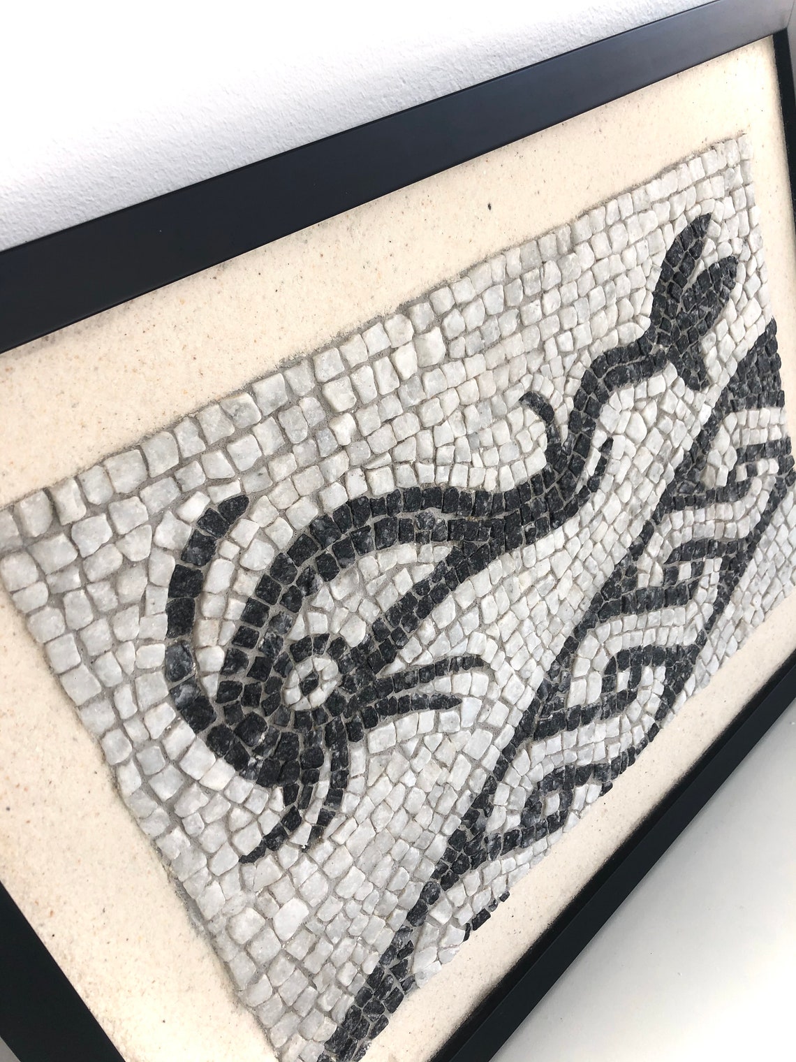 Wall Art Mosaic Black and White - Etsy